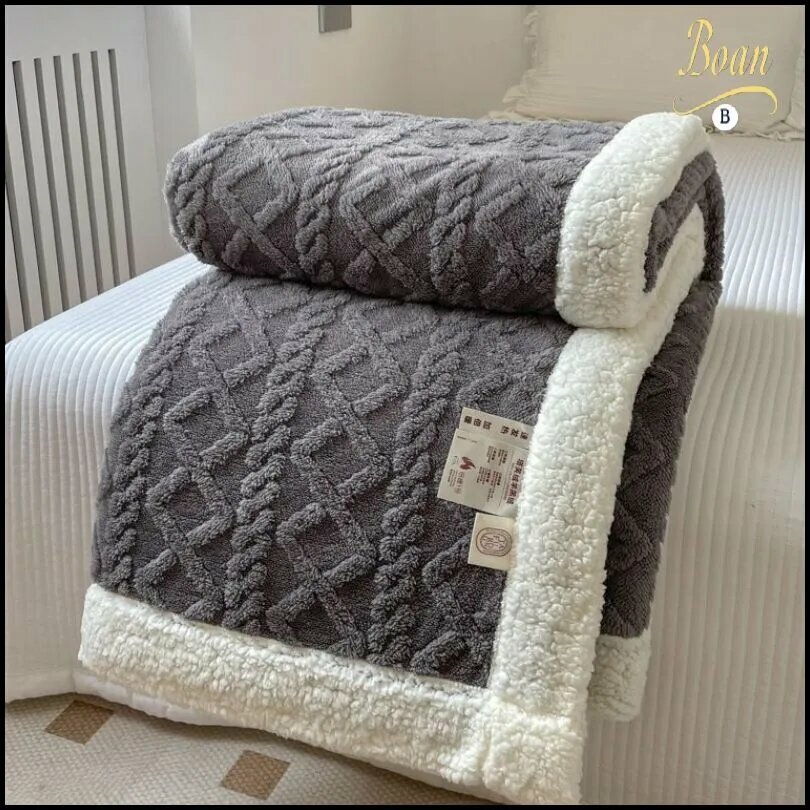 Плед, кашемир, искусственный материал, 230x200см, стирка с ополаскивателем