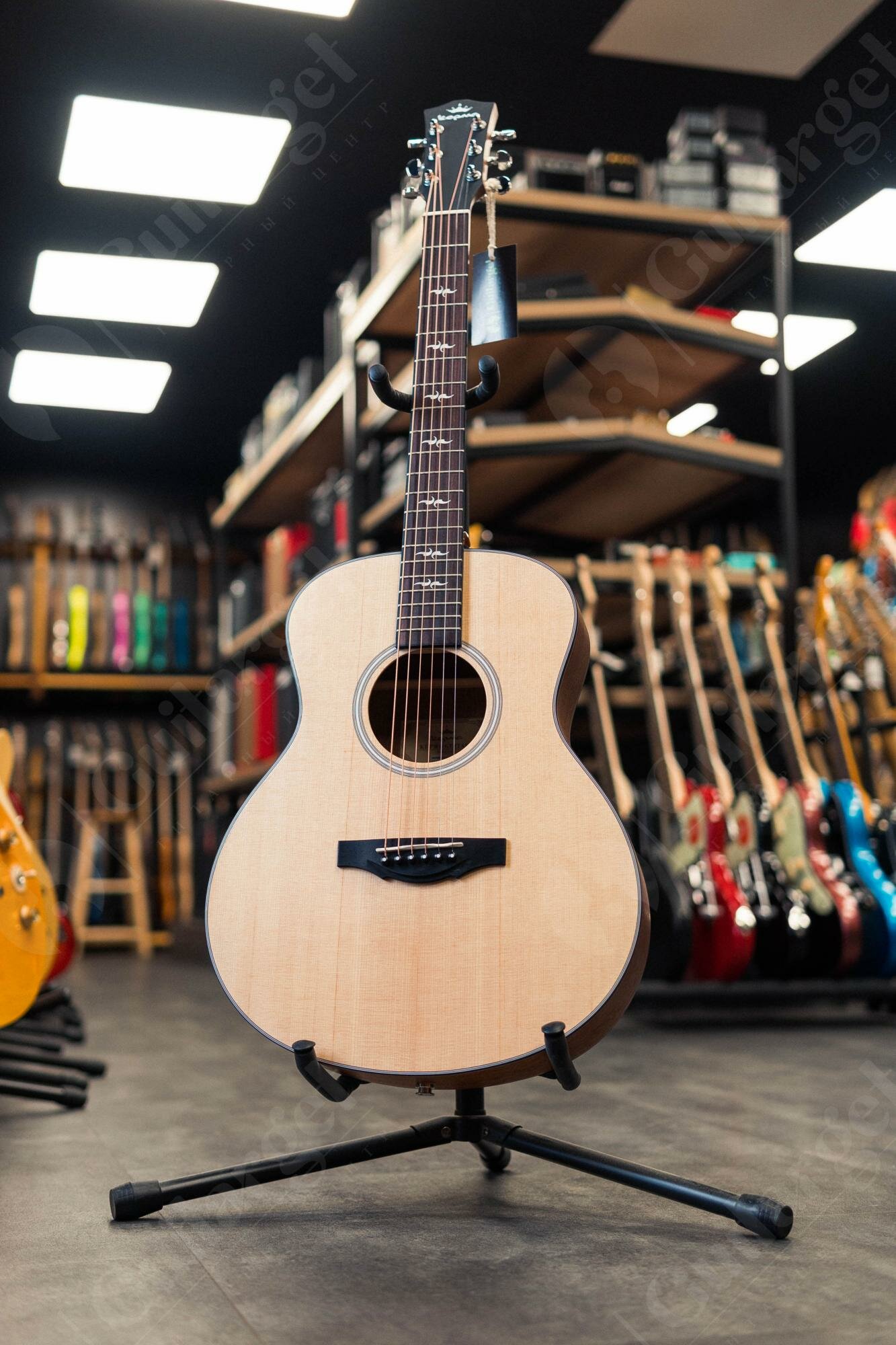 Трансакустическая гитара Kepma FS36-E уменьшенная с чехлом