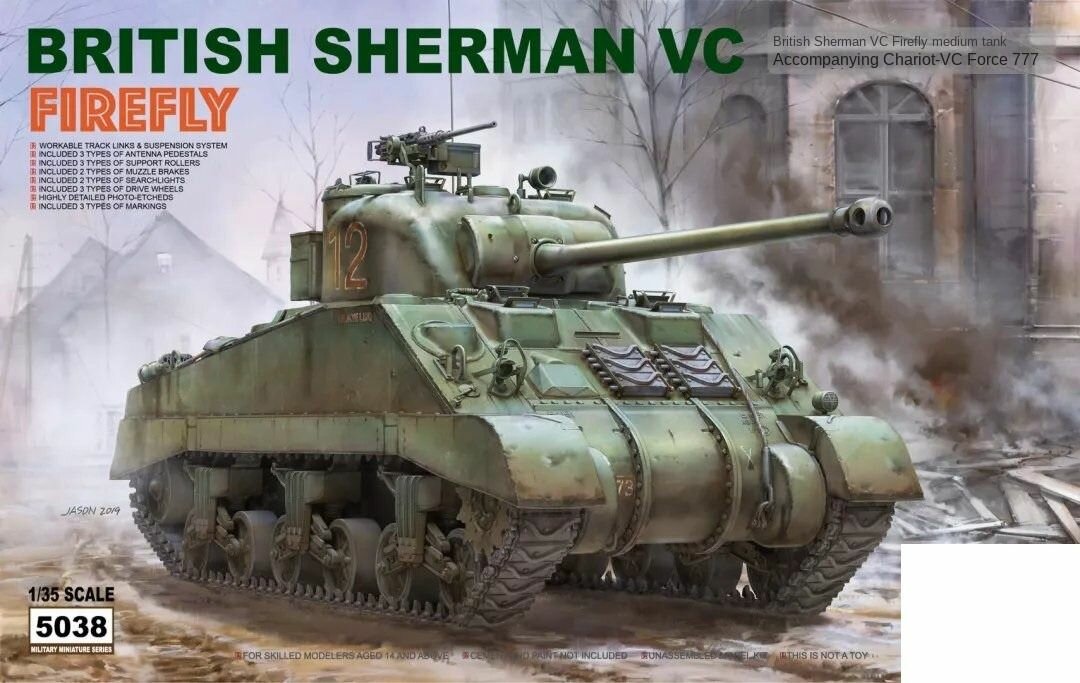 Rye Field RFM 5038 1/35 Английский shean vc w/подвижная гусеница Танки Модель танка