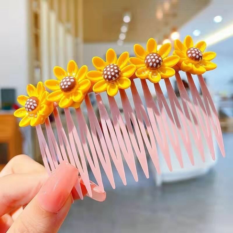 Расческа для волос "Чистая детская", желтая, для девочек