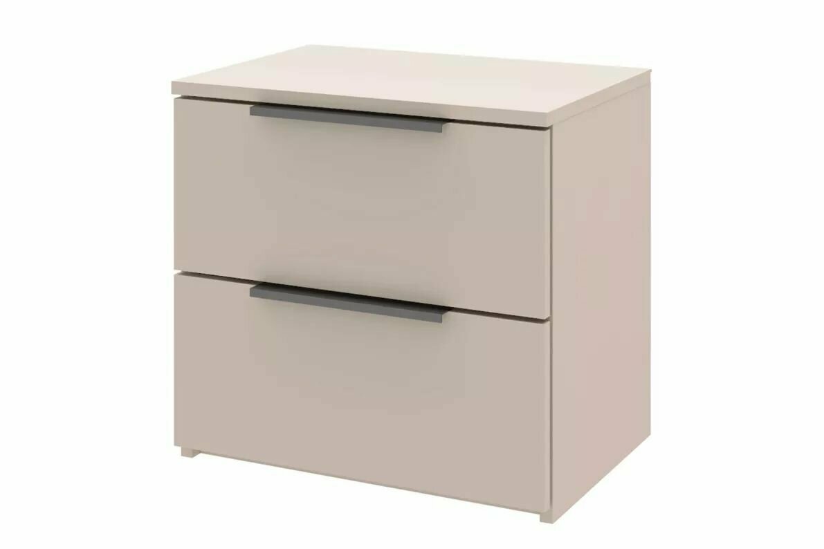 Лаура 464.23 Тумба 2 ящика (49,6х47х35) Кашемир серый