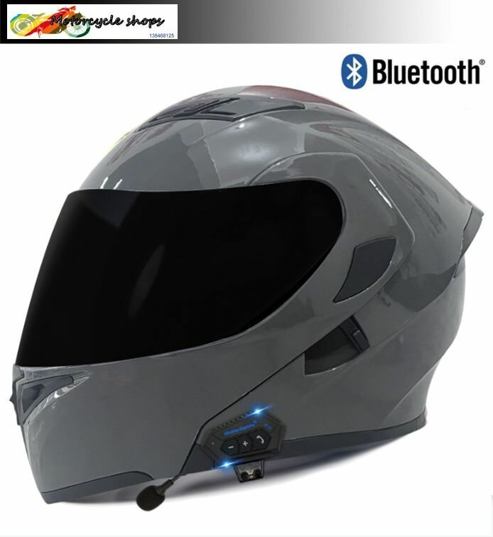 Мотоциклетный шлем с bluetooth-гарнитурой, шлем 3/4