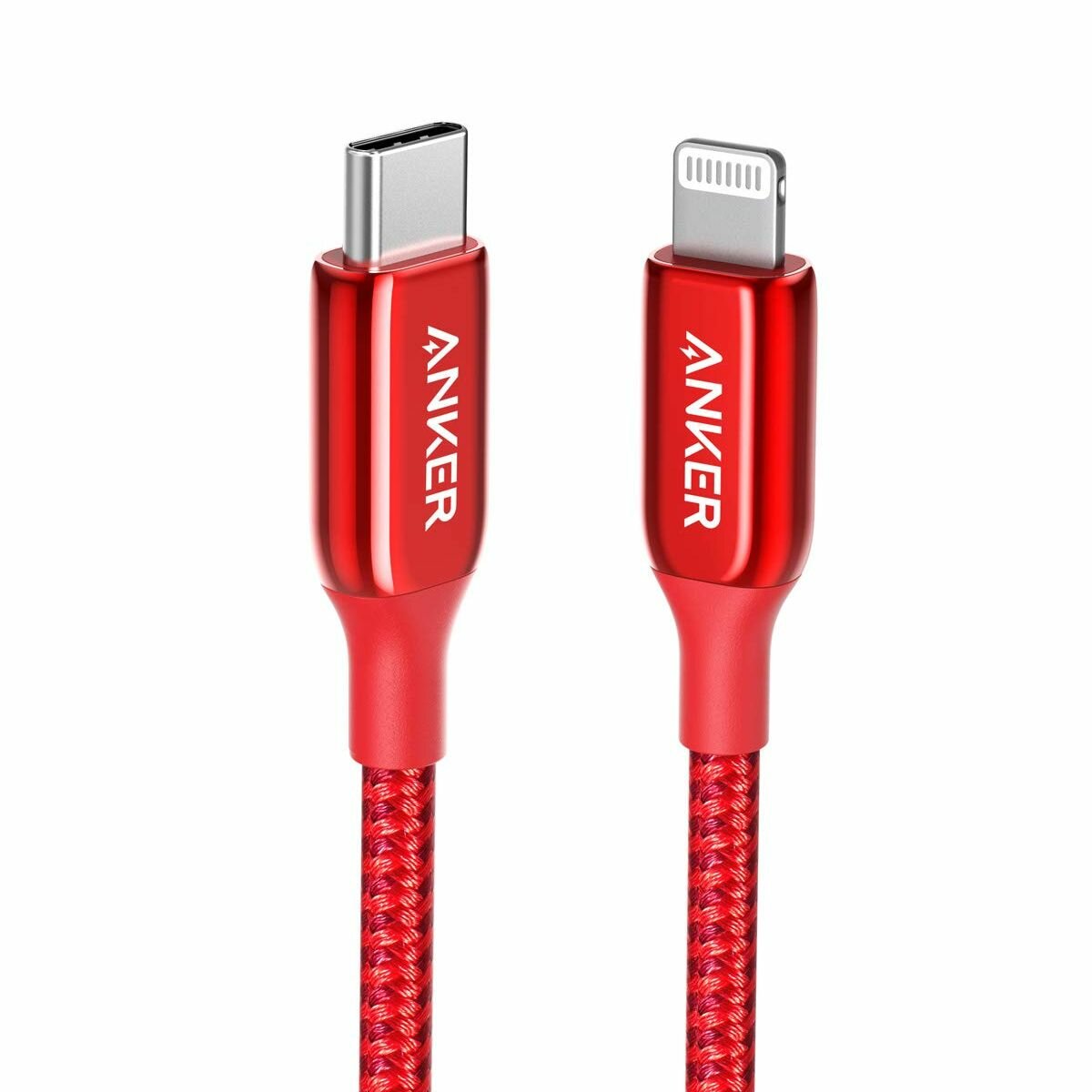 Anker A8842 3-футовый сертифицированный MFi кабель Powerline+ II с нейлоновой оплеткой