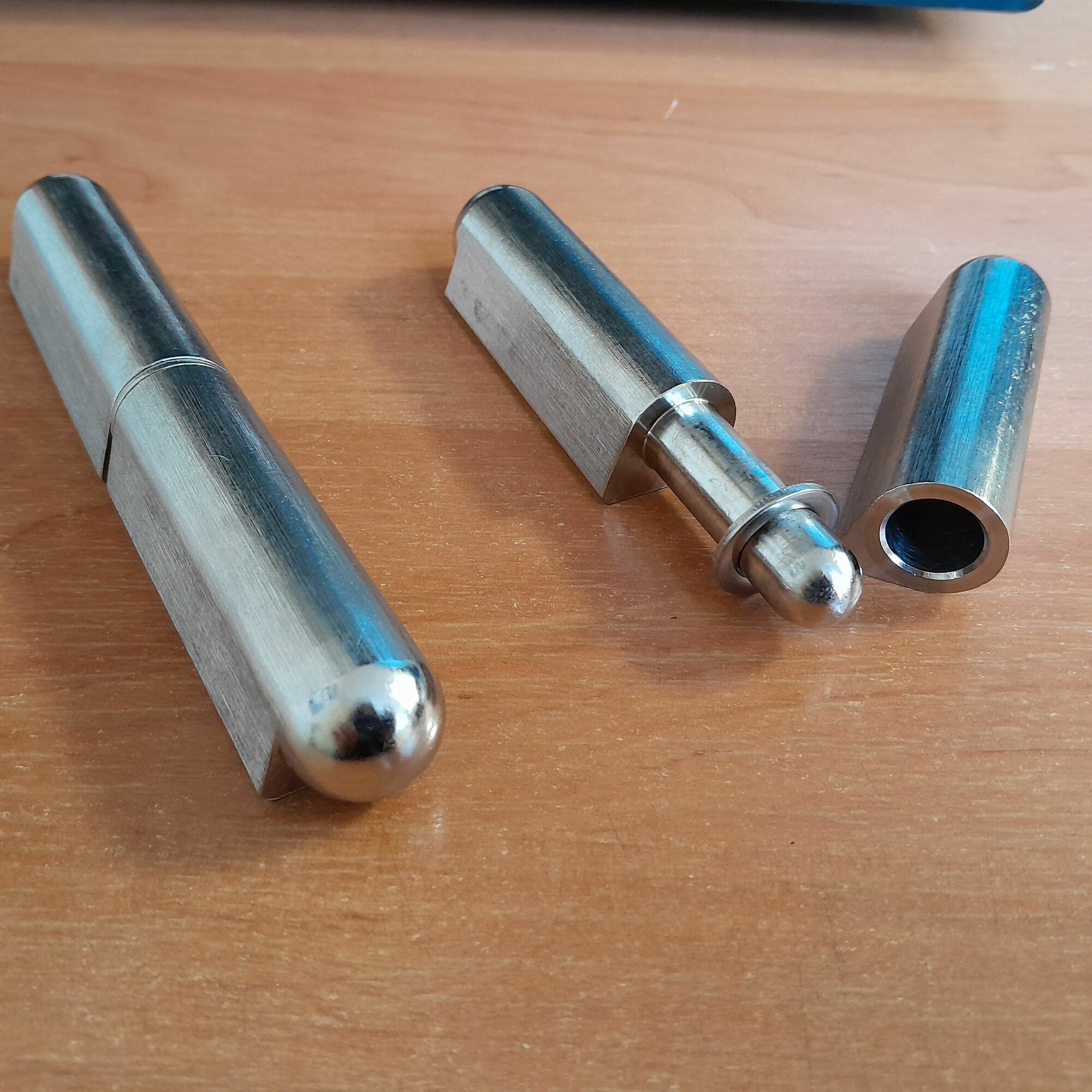 Петля приварная из нержавеющей стали А2, каплевидная, сатин, 150 мм, 2 шт