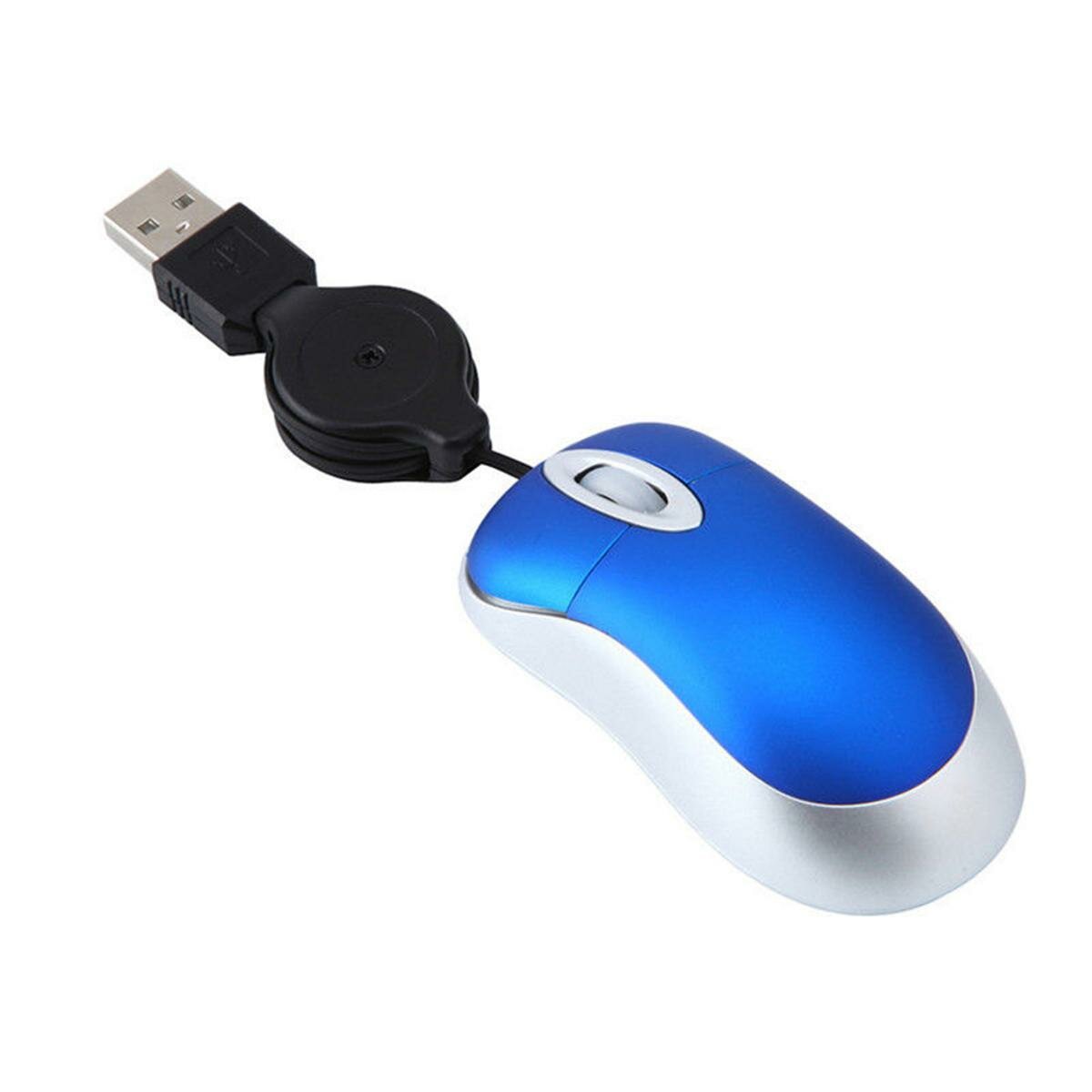 [Good LIFE]Мини-оптическая выдвижная мышь, мини-проводная мышь, выдвижной USB-кабель, эргономичная офисная компьютерная
