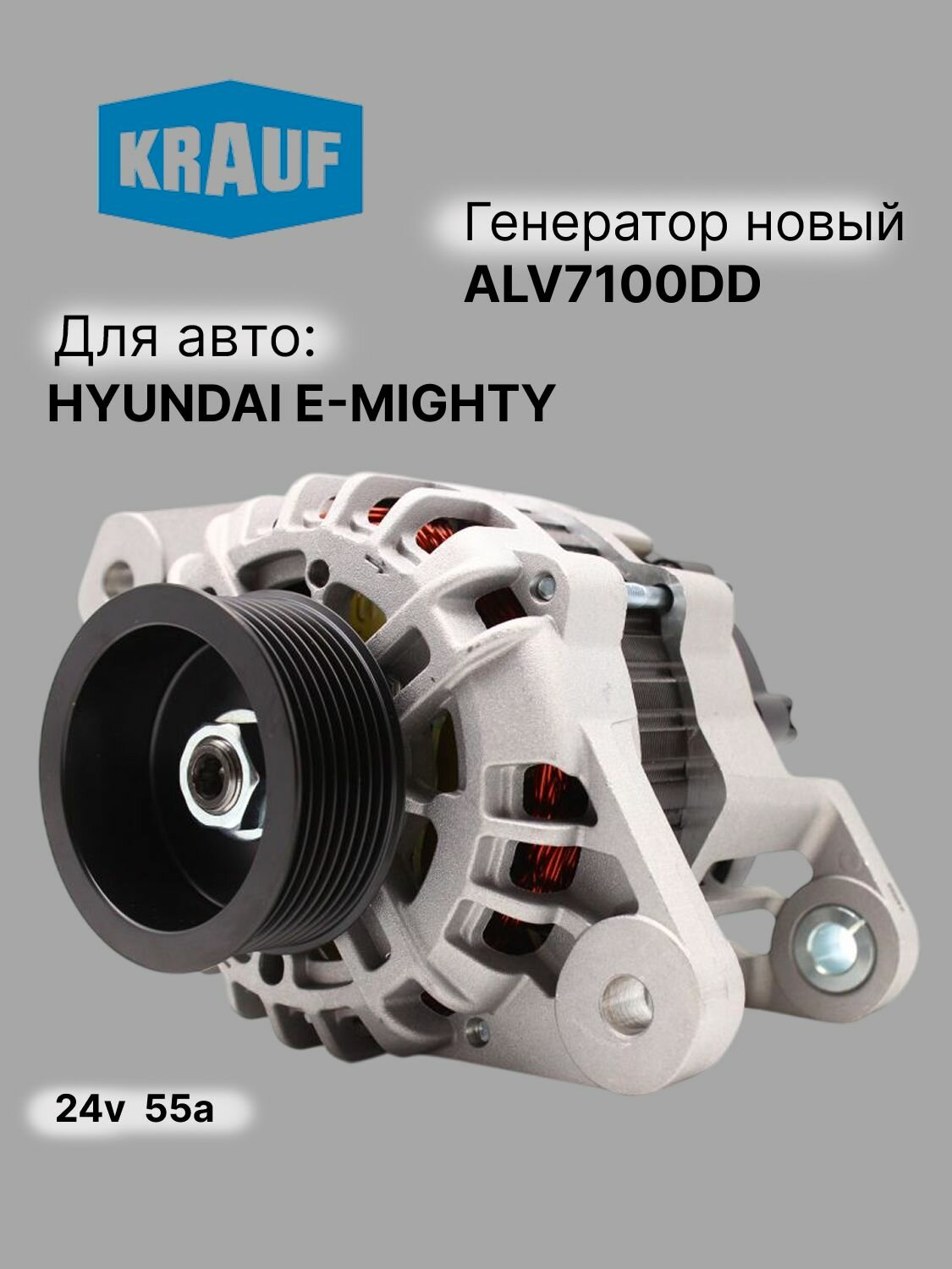 Генератор HYUNDAI E-MIGHTY (ALV7100DD)