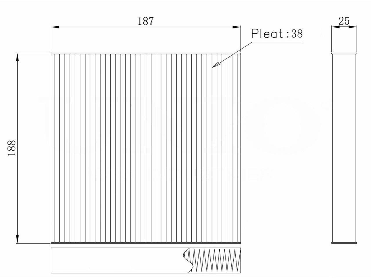 UNIO FLT-40028 (64312284827 / 64319237158 / 64319312316) фильтр салонный BMW (БМВ) x3 (f25) 10-, x4 (f26) 14-