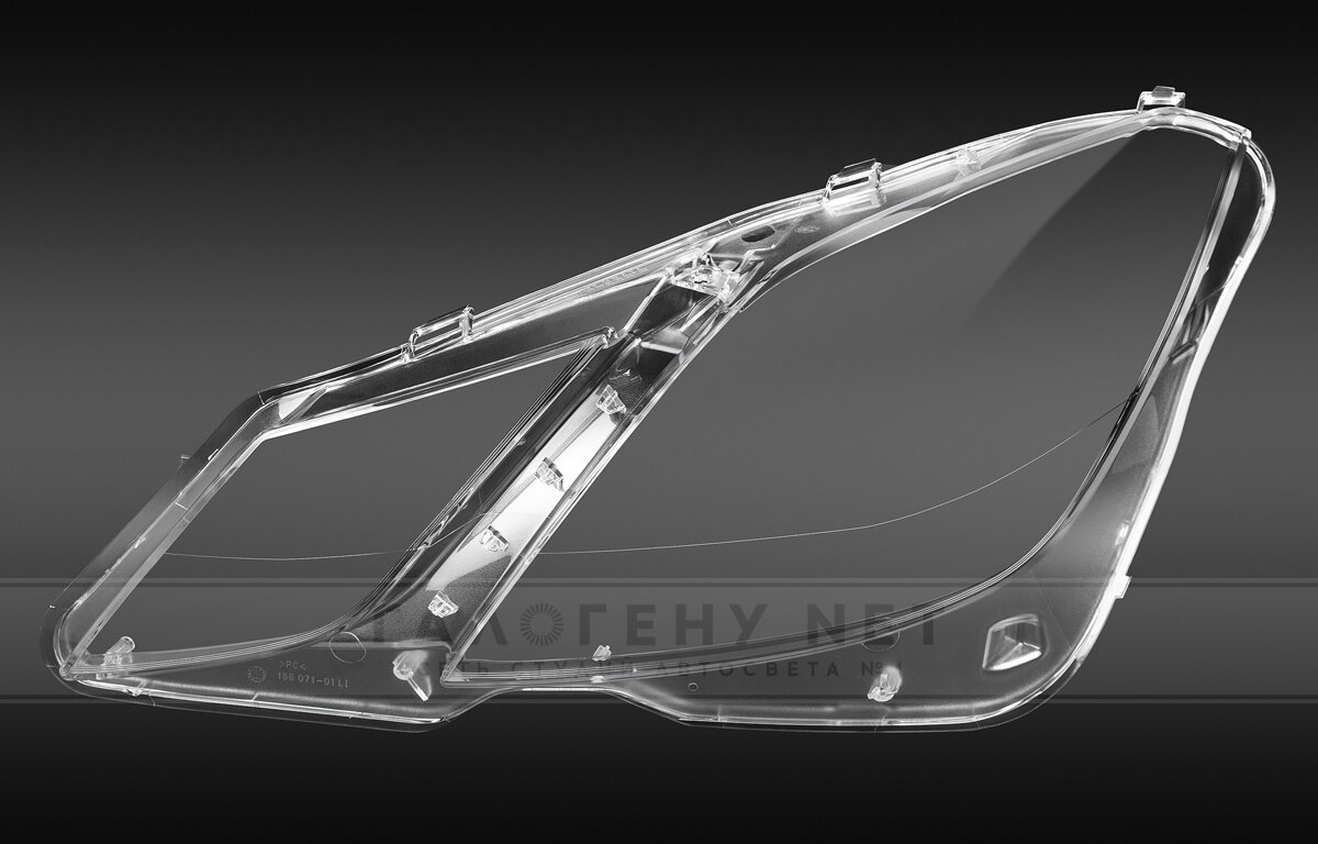 Стекло фары Mercedes W207 Coupe 2009-2013, левое, GNX, поликарбонат, для автомобилей Мерседес-Бенц E-Class (207)
