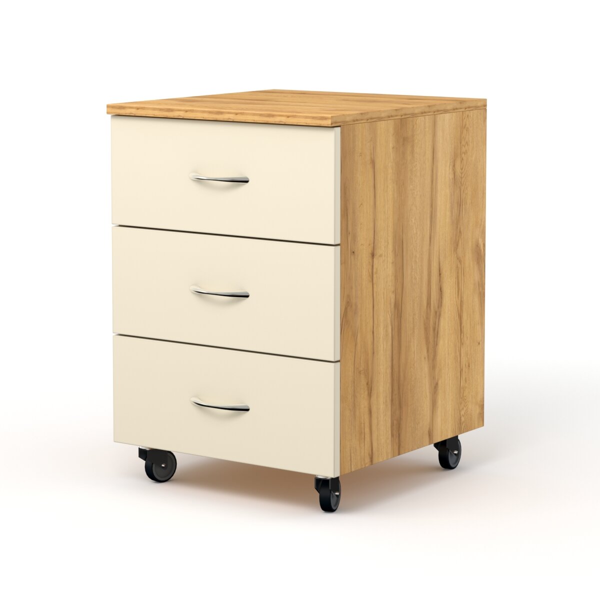 Тумба Т-02, Дуб Золотистый и Крем Вайс. Производитель товара - компания Westcom.