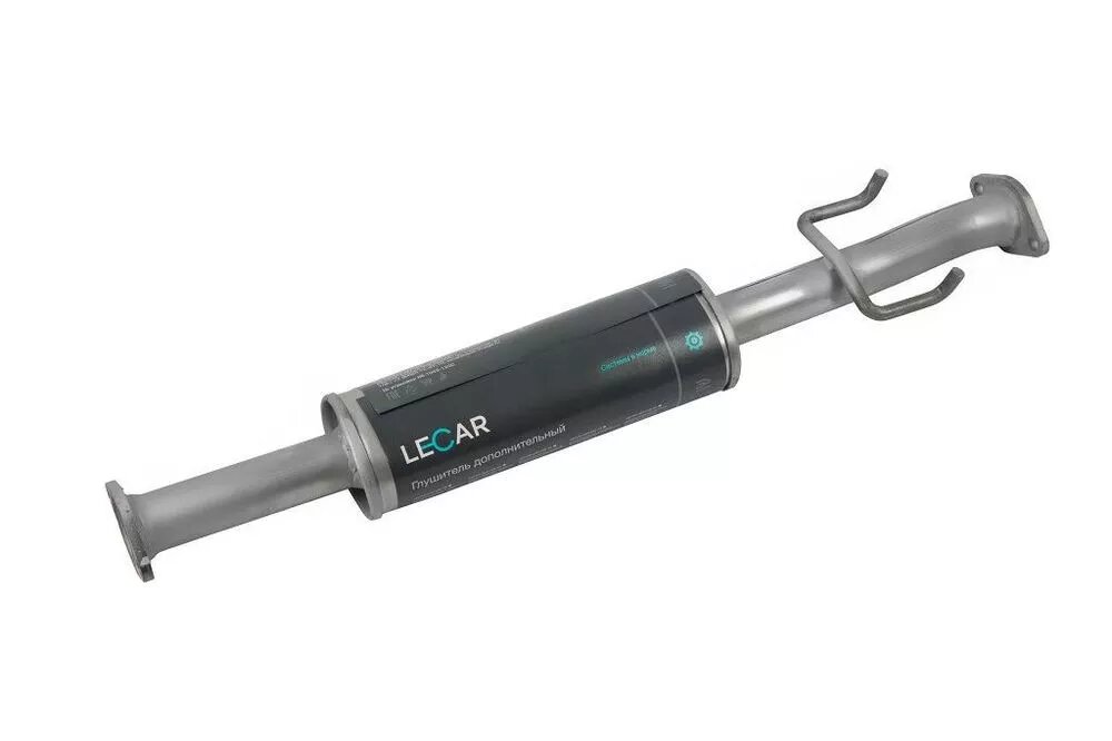 Глушитель доп. (резонатор) DAEWOO Matiz (алюм. сталь) (LECAR)