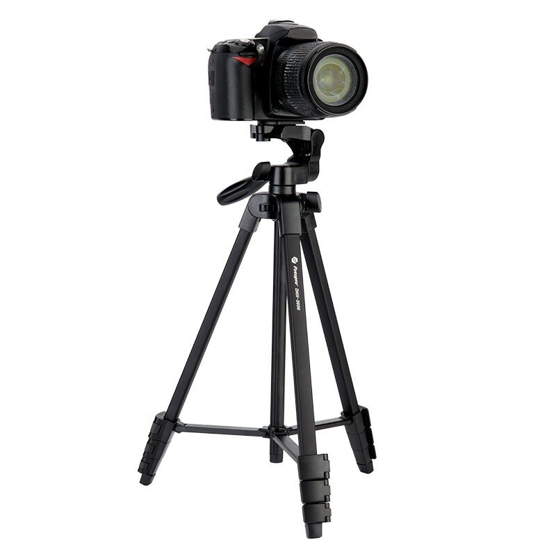 Fotopro DIGI-3600 Mirrorless DSLR Digital Camera Phone Horizontal And Vertical Shooting Live Streaming Portable Aluminum Alloy Tripod with Phone Clamp