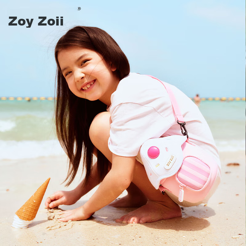 Zoy Zoii Children's Crossbody Bag for Girls And Boys, Lightweight Portable Small Backpack for Spring Outings And Travel, Birthday Gift for Kids