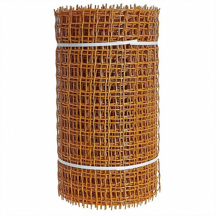 Садовая сетка квадратная 33х33 (0,5 х20) профи желтый