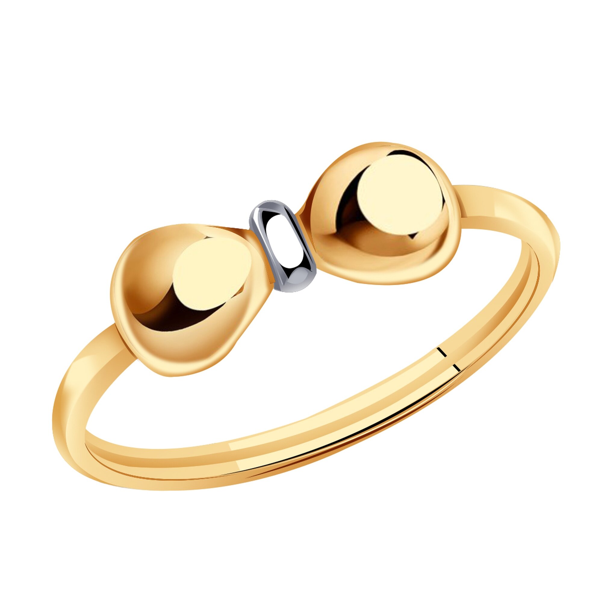 Кольцо, красное золото, 585 проба