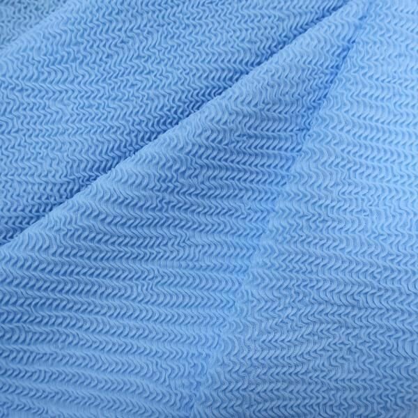 Ткань бифлекс рельефный Ibiza 60311 Nereide (небесный голубой) отрез 100*120 см