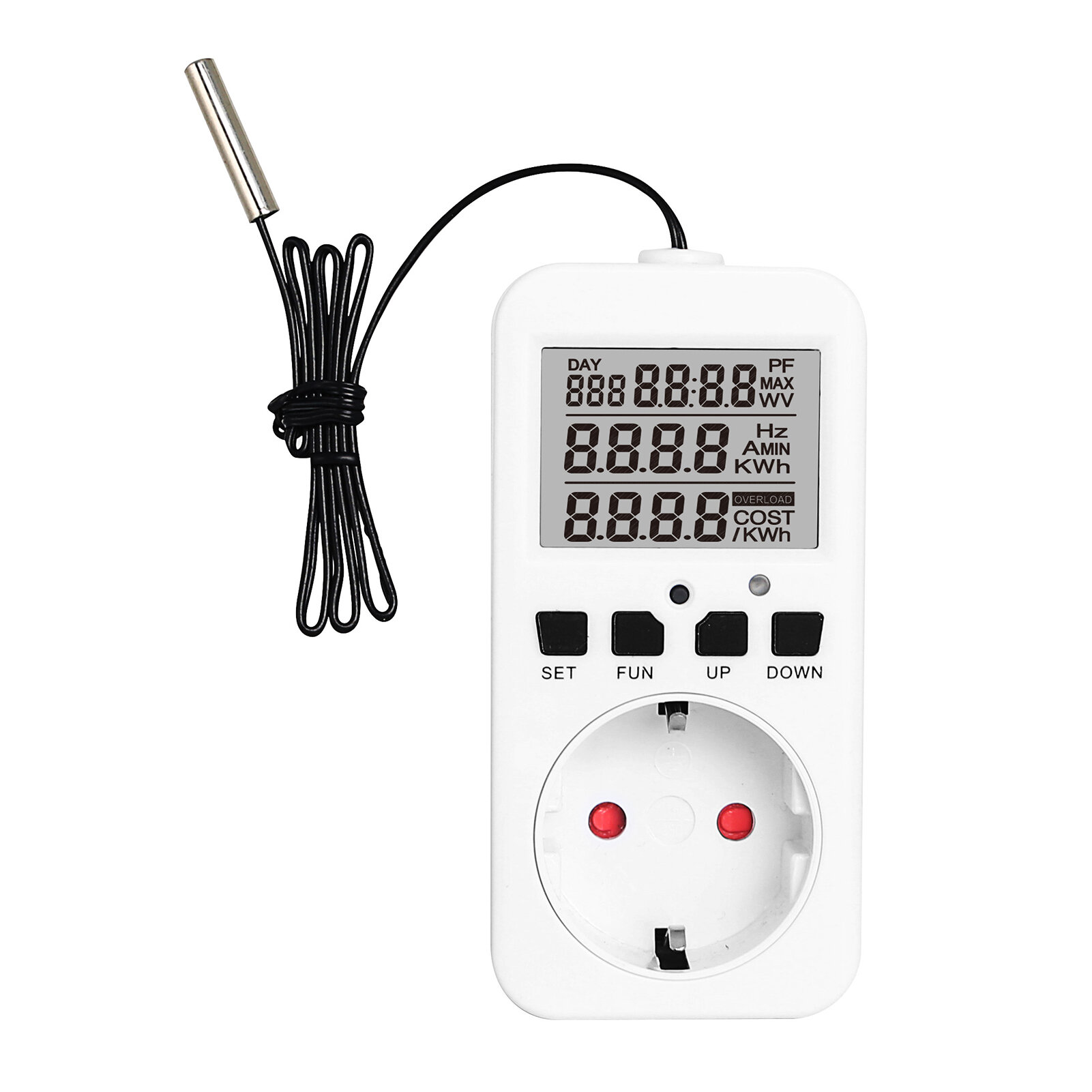 Цифровой термостат вилка розетка контроллер температуры для рептилий розетка вилка 230V 16A управление нагревом охлаждением для инкубатора пивоварения инкубатора теплицы террариума тепловой мат EU US UK AU 240V 110V 10A 13A 15A PC огнестойкий материал