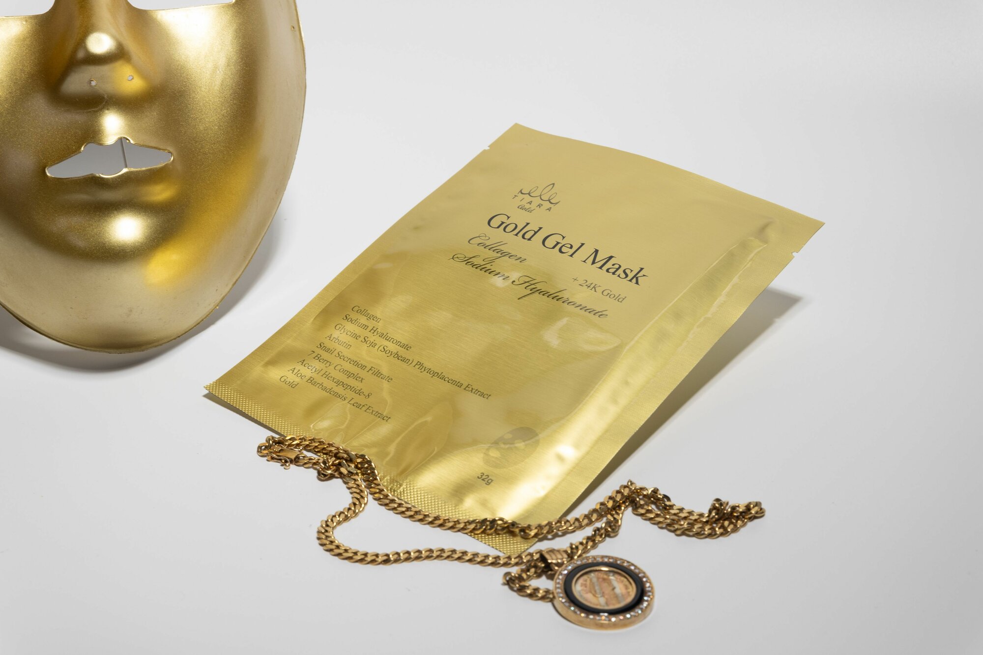 TIARA GOLD Маска для лица Gel Mask 32 г