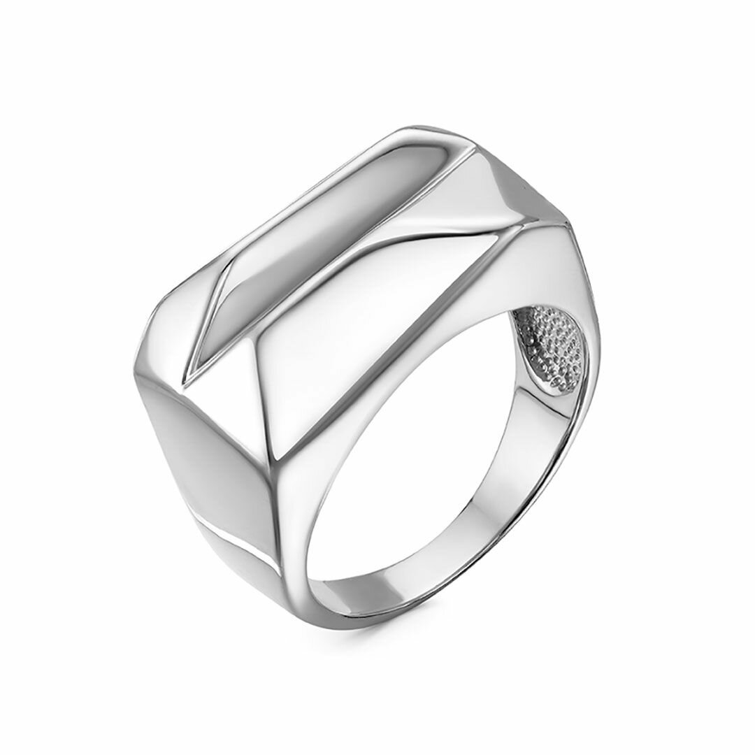 Кольцо, серебро, 925 проба, родирование