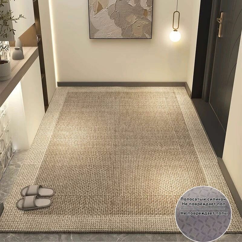Коврик из искусственного сизаля, режущийся, полосатое силиконовое дно