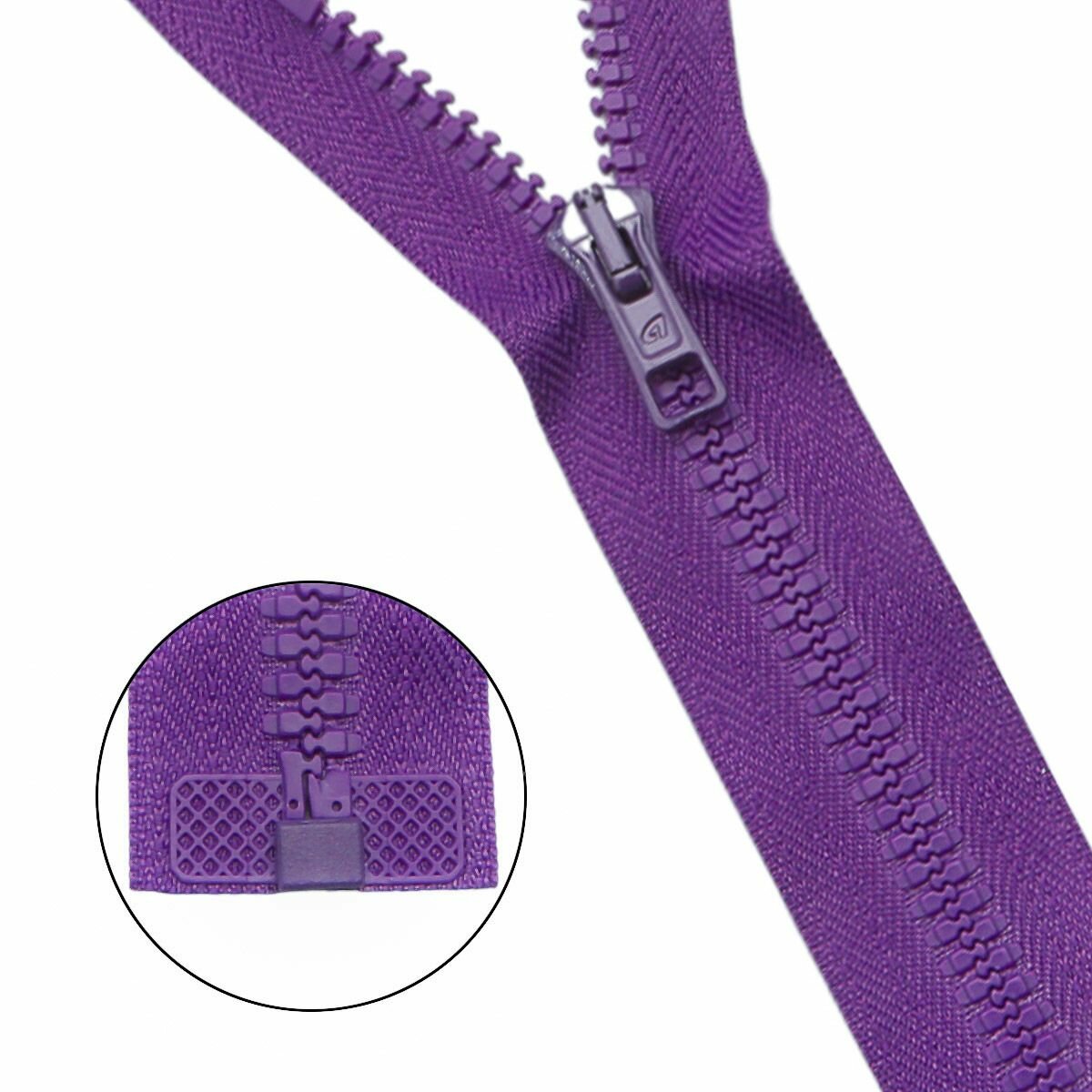 Молния трактор Тип 10 (6мм) 1 замок 65см Arta-F (029 фиолетовый)