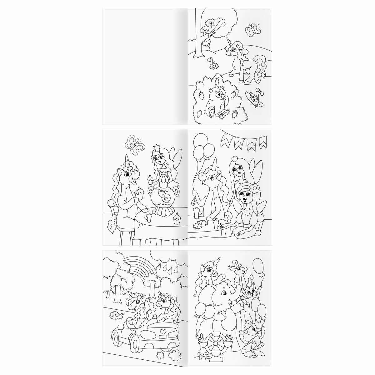 Раскраска Три Совы "Для девочек", А4, 16 стр. (РА4_63206), 4шт.