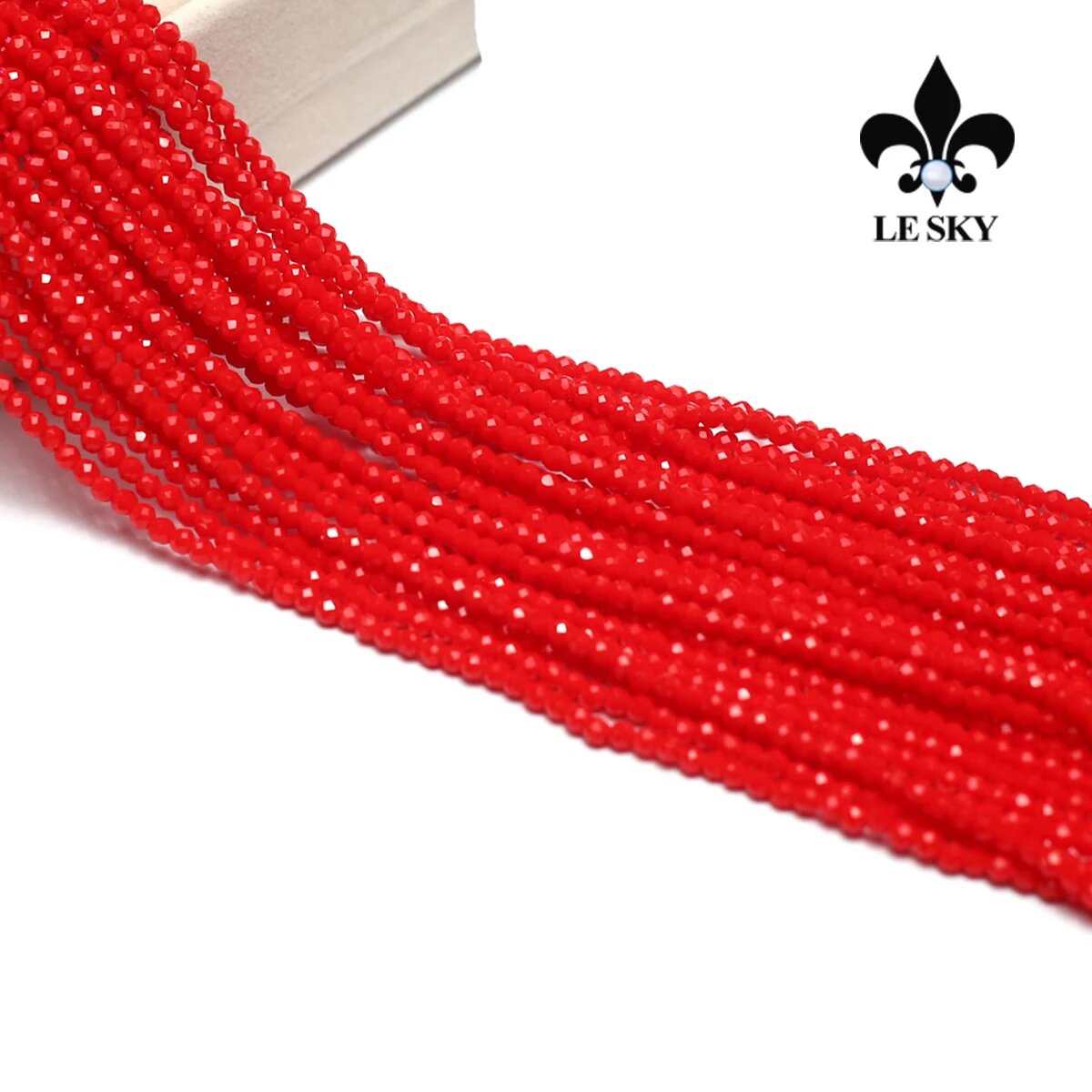 Натуральные шпинели, бусины 3 мм, 10 нитей Красный, Color11