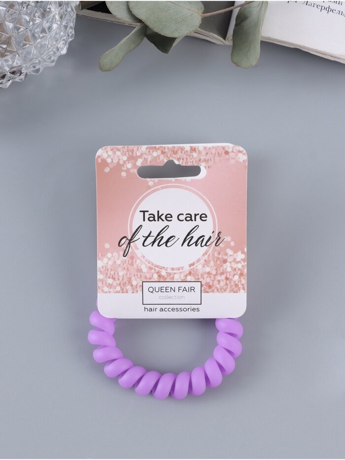 Резинка для волос пружинка QF «Матовая», микс