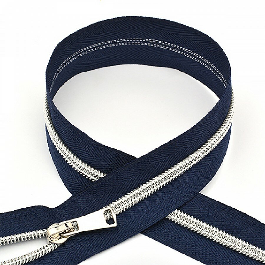 Молния MaxZipper спираль N5 декор. 60см цв. F330 синий уп.50шт