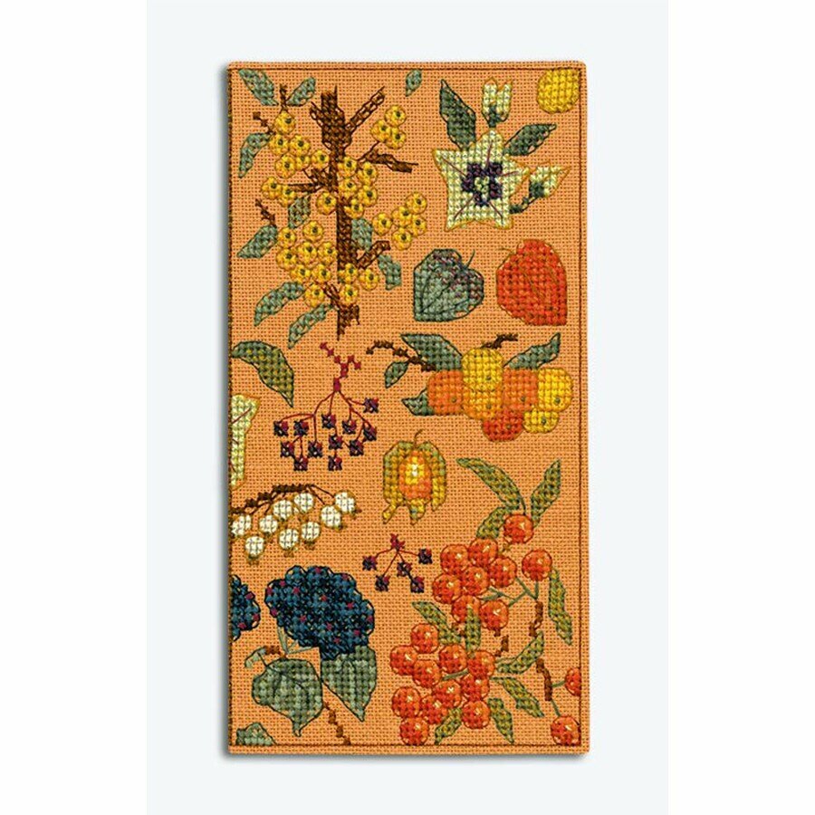 Набор для вышивания футляра для очков Spectacle Case Autumn Flowers (Осенние цветы)