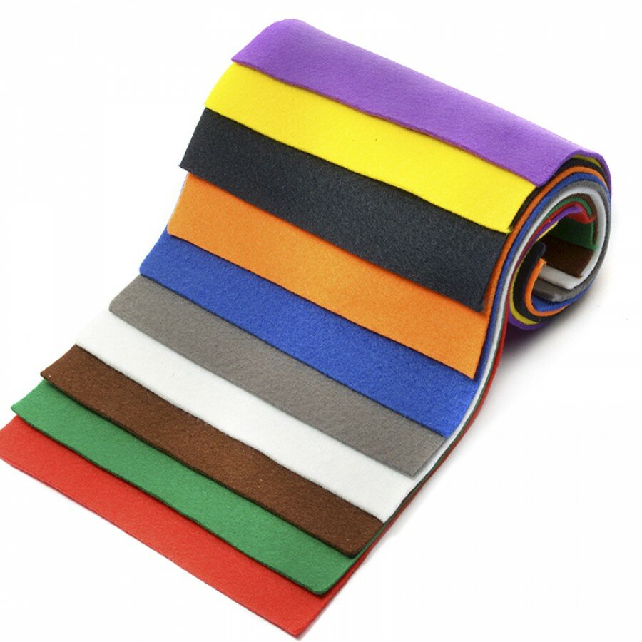 Набор листового фетра (мягкий) IDEAL 2мм 20х30см FLT-SA2 уп.10 листов цв. ассорти