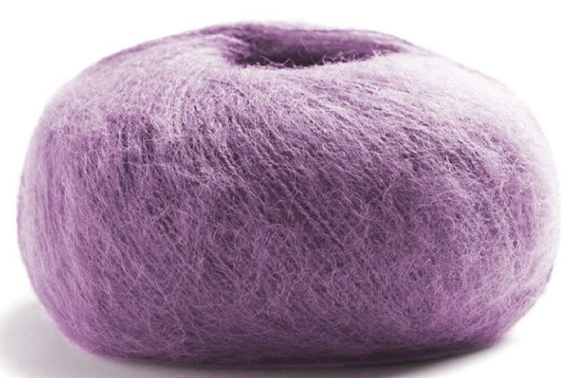 Cusi /Кузи/ пряжа Lamana, 100% альпака, 50г/225м (60, malve (мальва), фиолетовый)