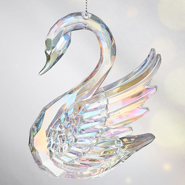 Елочная игрушка Лебедь Грута - Дива Лесного Озера 10 см, подвеска, Kurts Adler (Куртс Адлер), D4499-2