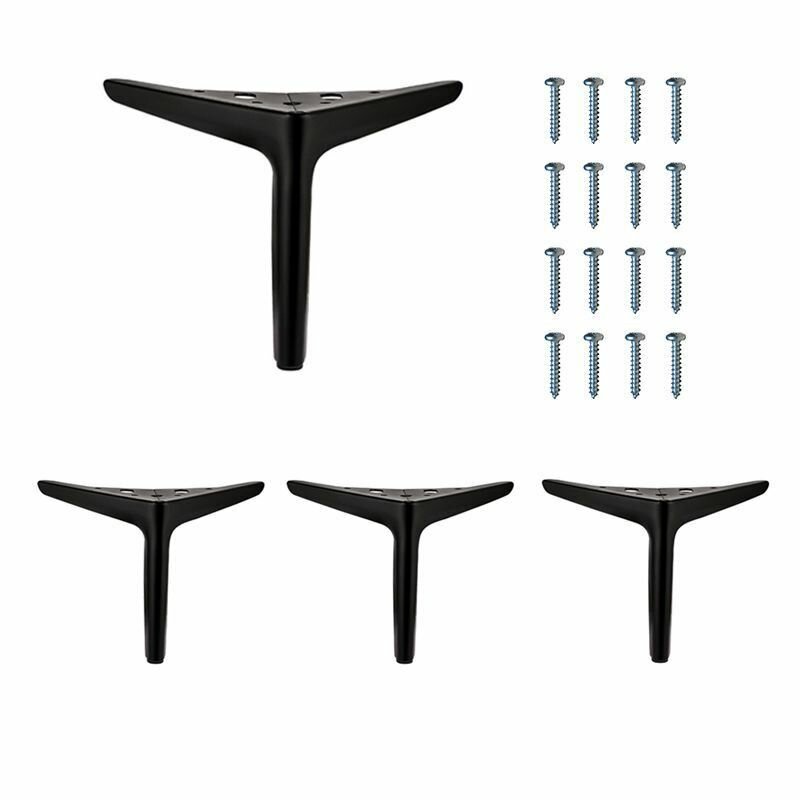 Ножки мебельные треугольные для стульев, диванов, тумбочек, кроватей (высота 10-40см) 4 шт в трех цветах