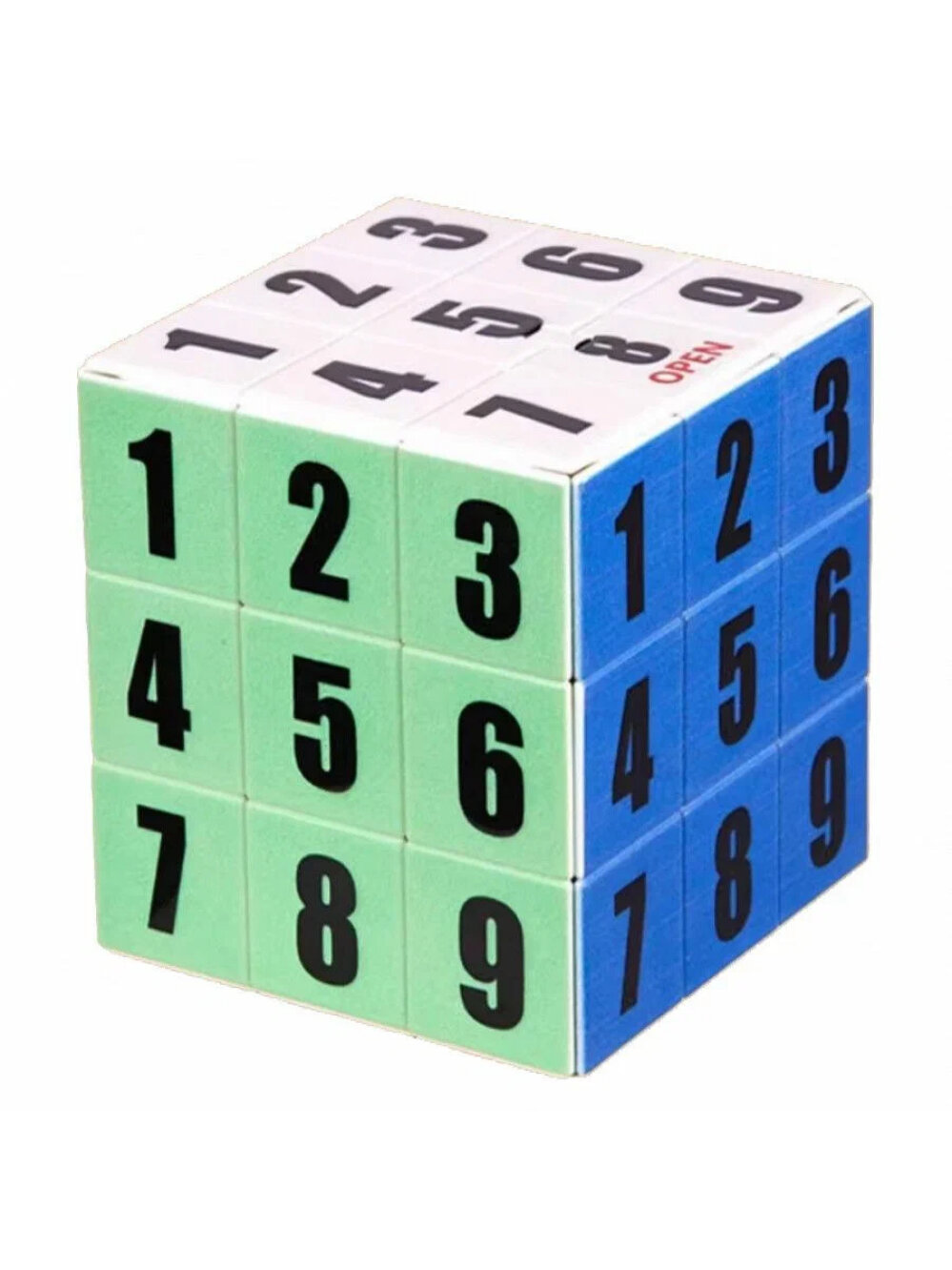 Кубик-Пятнашки 3x3x3 SPEEDCUBES с игрой "15" Cubic Digital Klotski