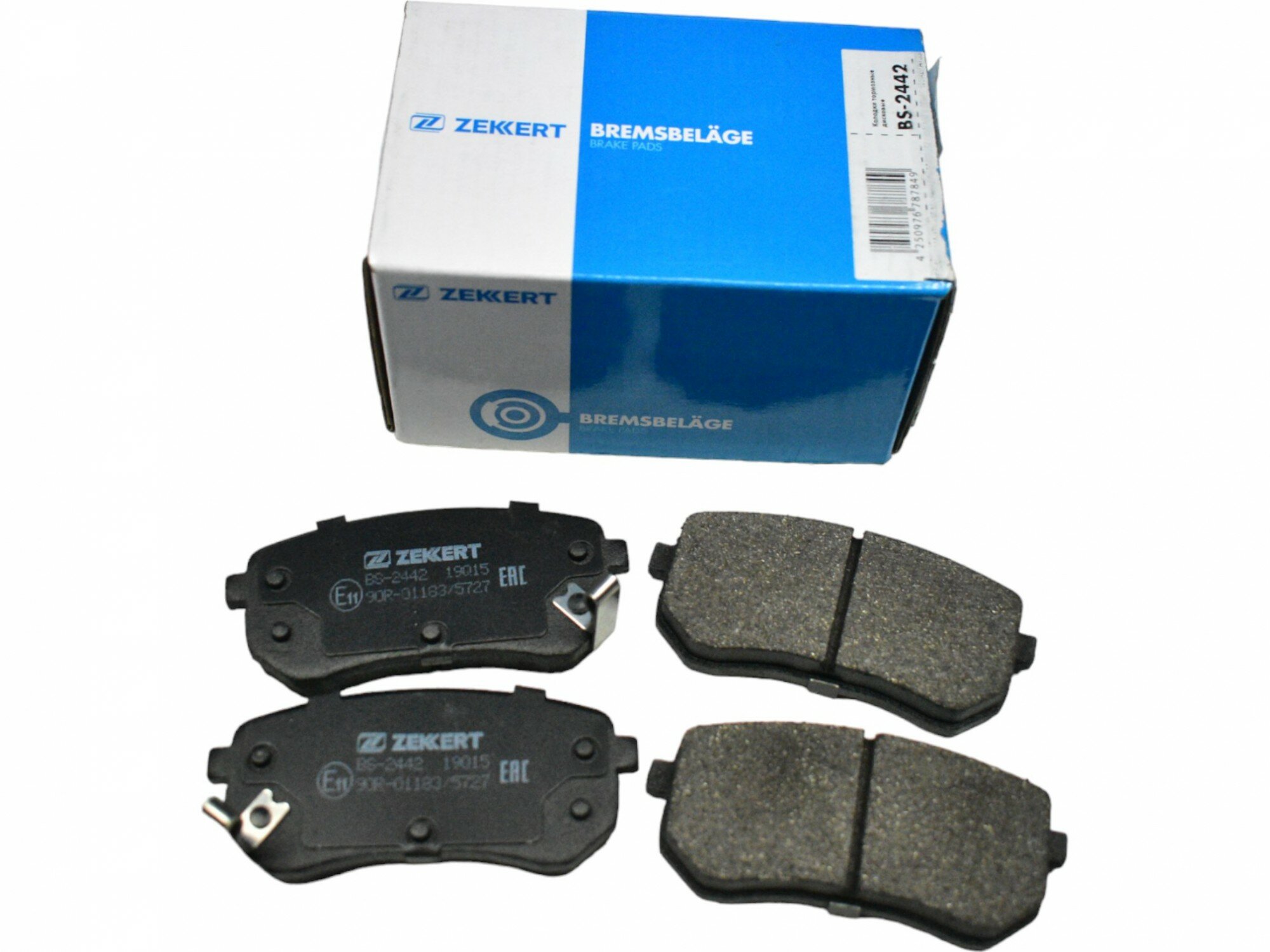 Колодки тормозные Zekkert Hyundai Creta, Hyundai Accent III 05- / Kia Ceed I, II 06-, Rio II 05-, Sportage II