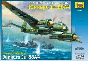7282 Звезда Немецкий самолет Юнкерс 88А4 Масштаб 172