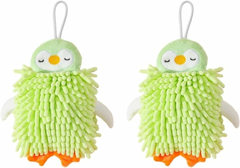 Мягкое полотенце для рук из микрофибры в форме пингвина