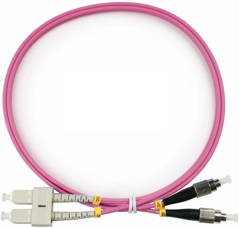 Патч-корд Cabeus 1м (FOP-50-OM4-SC-FC-1m)