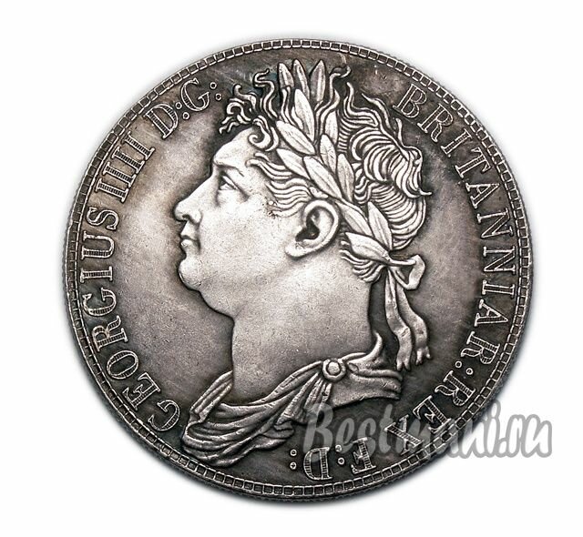 1 крона 1830 Георг IIII Британия сувенирная копия серебряной монеты монеты, нумизматика, деньги для коллекции