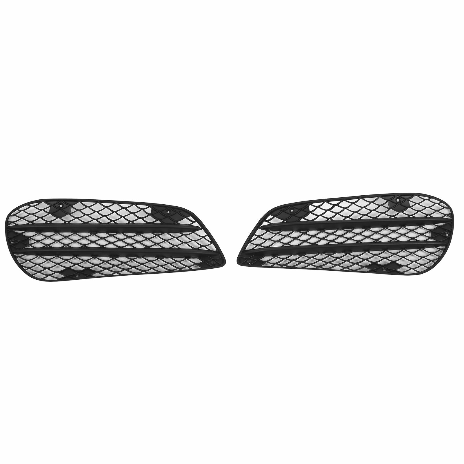 Замена решетки противотуманных фар для Mercedes-Benz E-Class W212 AMG Line 2013-2015, пара, черный