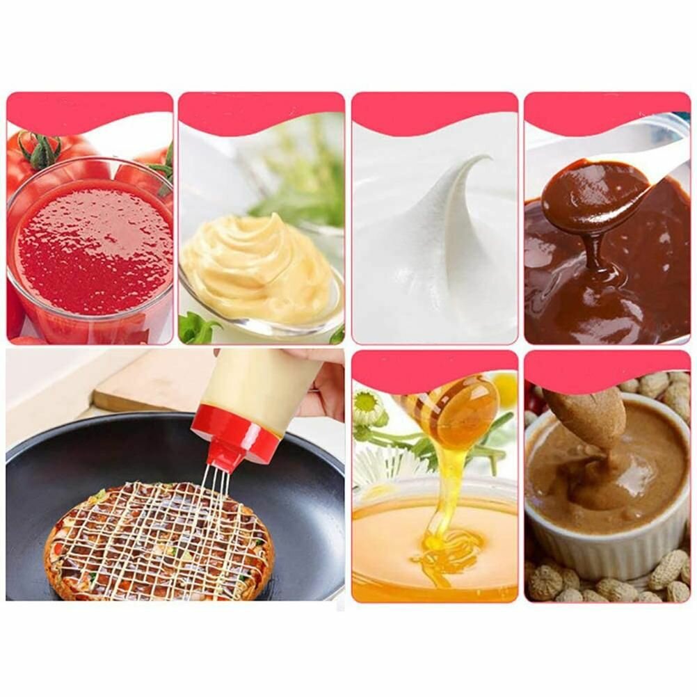 2 шт. пористые бутылки для соуса, герметичные контейнеры для приправ с кетчупом, горчицей, оливковым маслом