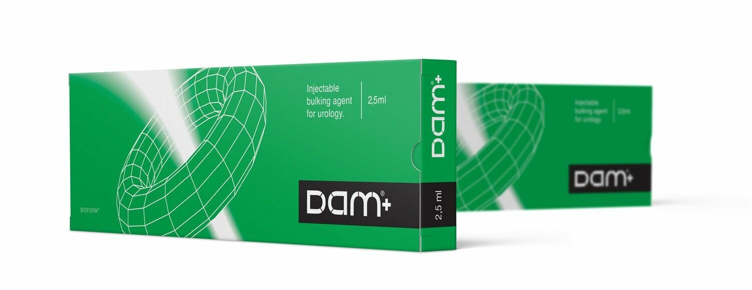 Дэм плюс (Dam+) объёмообразующий гель для малоинвазивного лечения в урологии