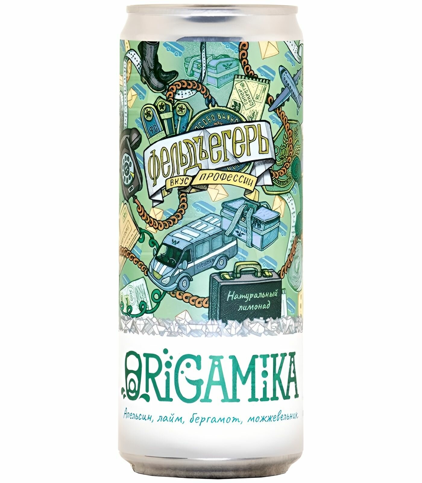 Напиток безалкогольный среднегазированный "оригамика. Вкус профессии" "фельдъегерь" 0,33 л х 4 шт.