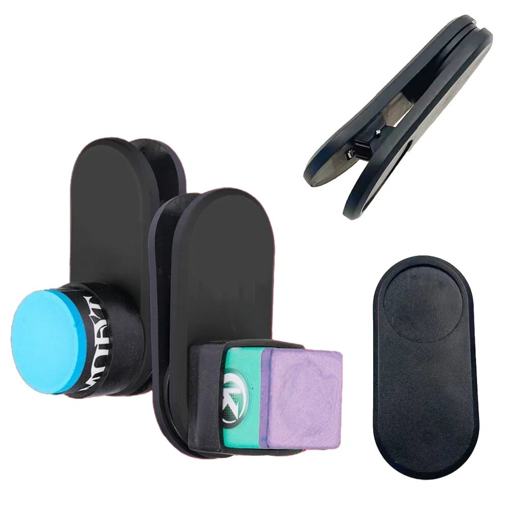 Магнитный зажим для мела для бильярда черный