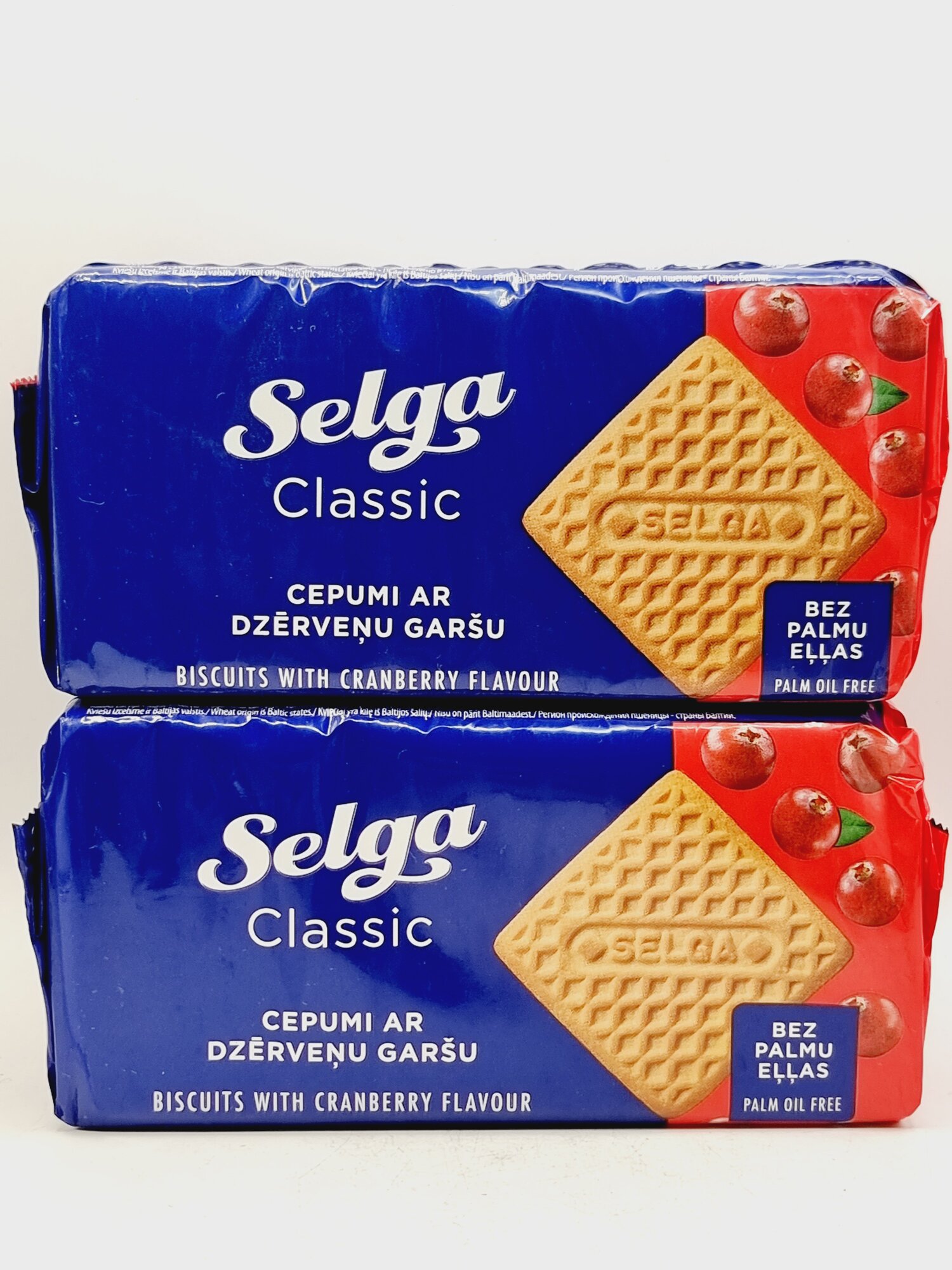 Печенье Selga с клюквенным вкусом (2 шт. по 180 г) 360 г (из Эстонии)