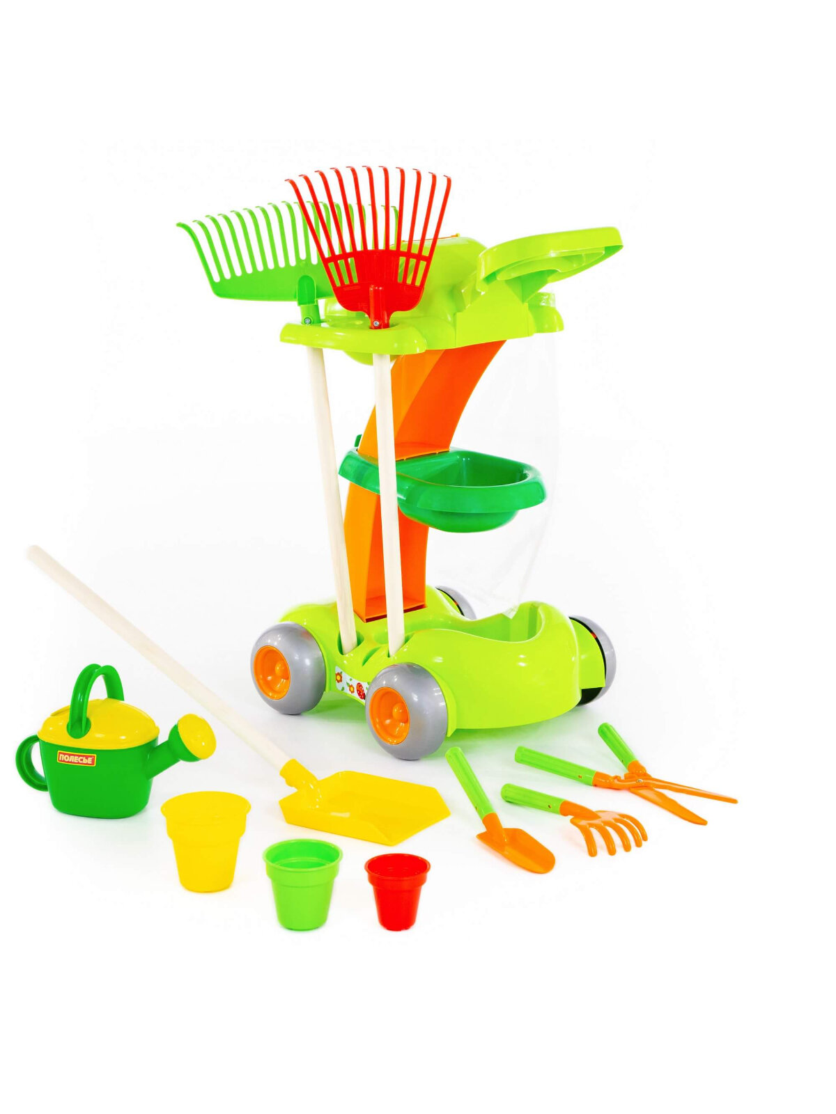 Набор Полесье "Садовник" 54548, пластик, зеленый/оранжевый, от 3 до 5 лет