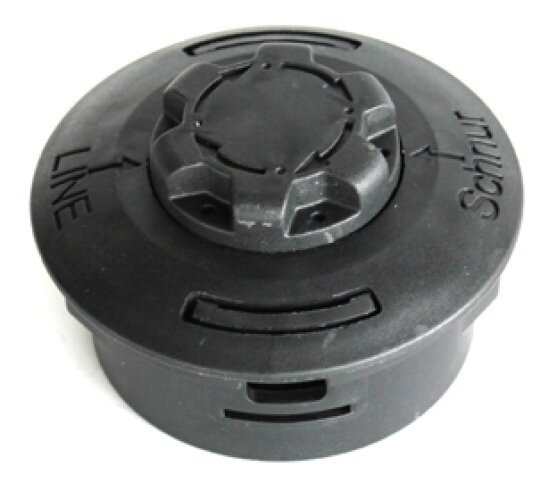 Головка триммерная Champion / Чемпион HT39 повышенной прочности, полуавтомат, черная, леска 2.4-2.7мм, крепление М10×1.00 левая / садовая техника