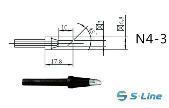 N4-3 long life жало для паяльника