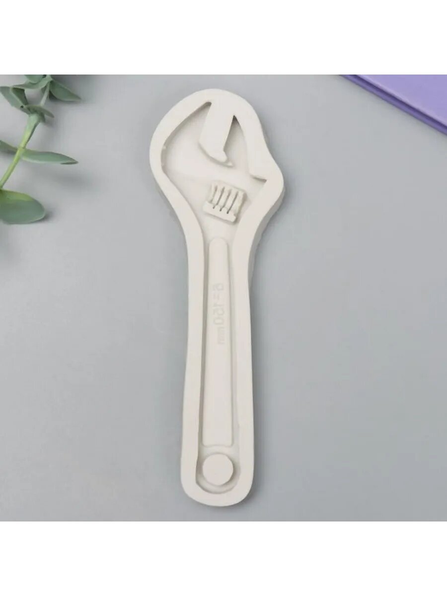 Силиконовый молд, форма для заливки «Разводной ключ», 15×2.5