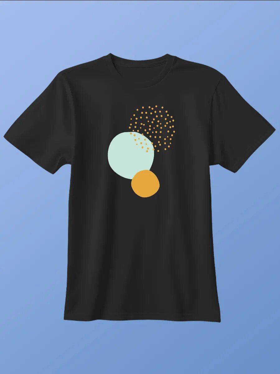 Футболка с абстракцией круги